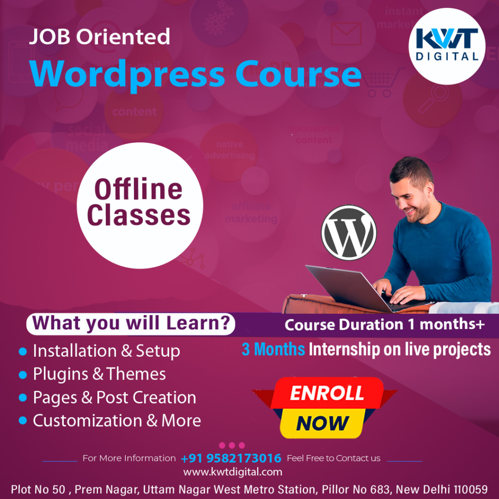 Wordpress Designing Development Course In Uttam Nagar Delhi Wordpress Designing Development Course In Uttam Nagar Delhi
